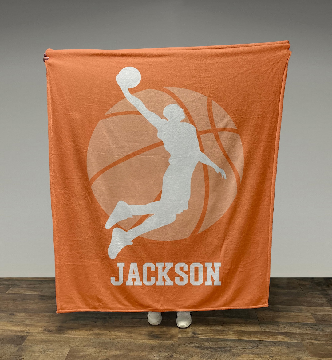 Custom Basketball Fleece Blanket: Personalized Team Gift - Etsy