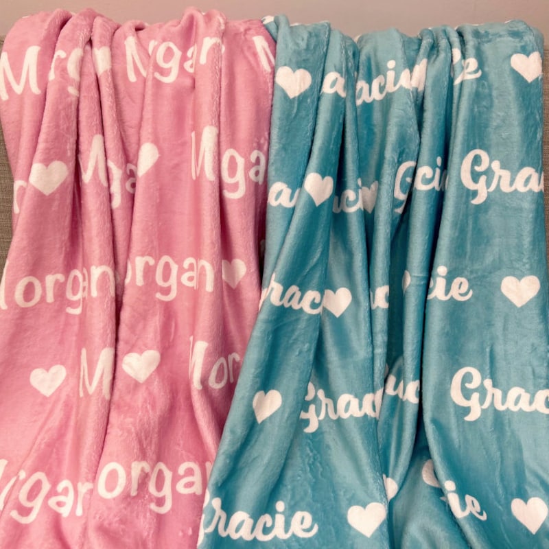 Baby Blanket Red Hearts - Etsy