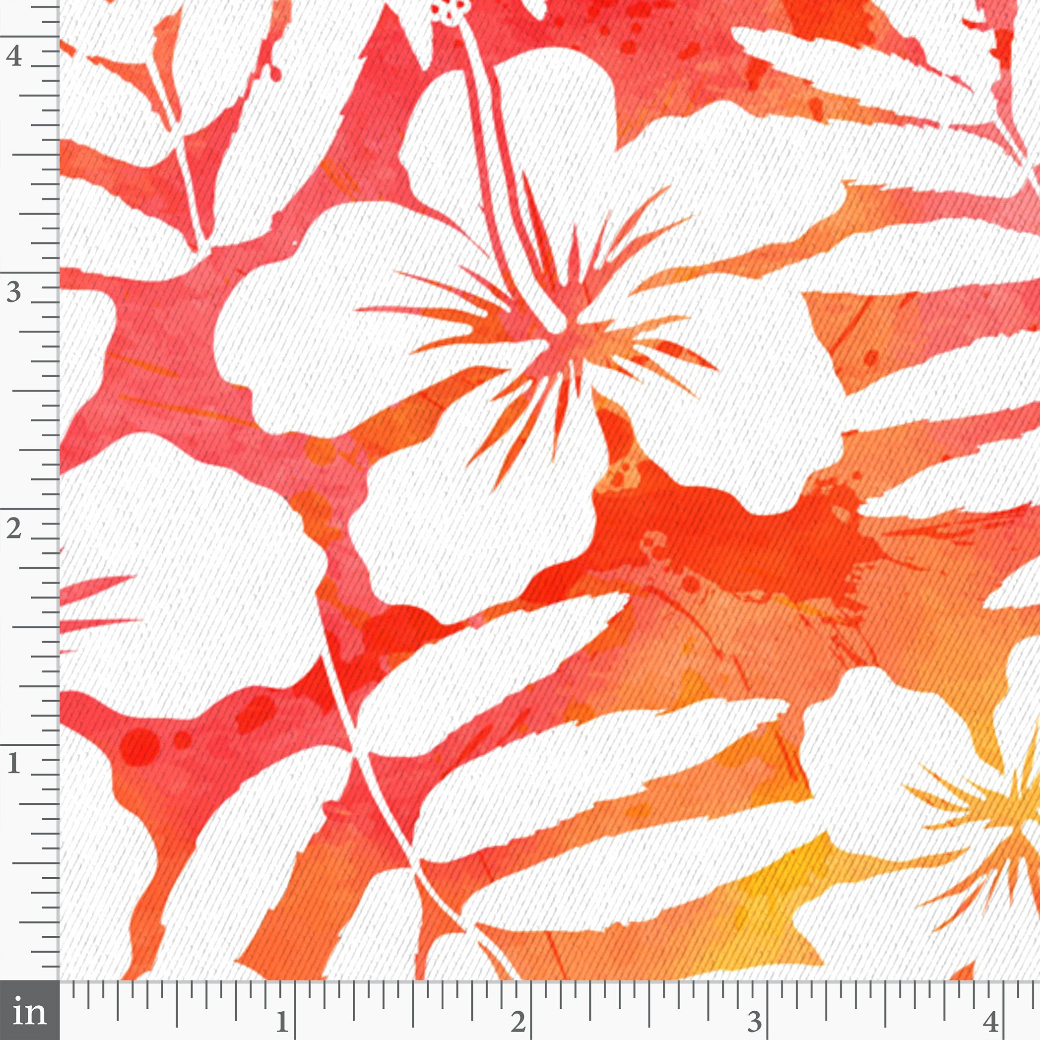 Hibiscus Island Style Cotton Fabric by the Yard Extra-wide - Etsy