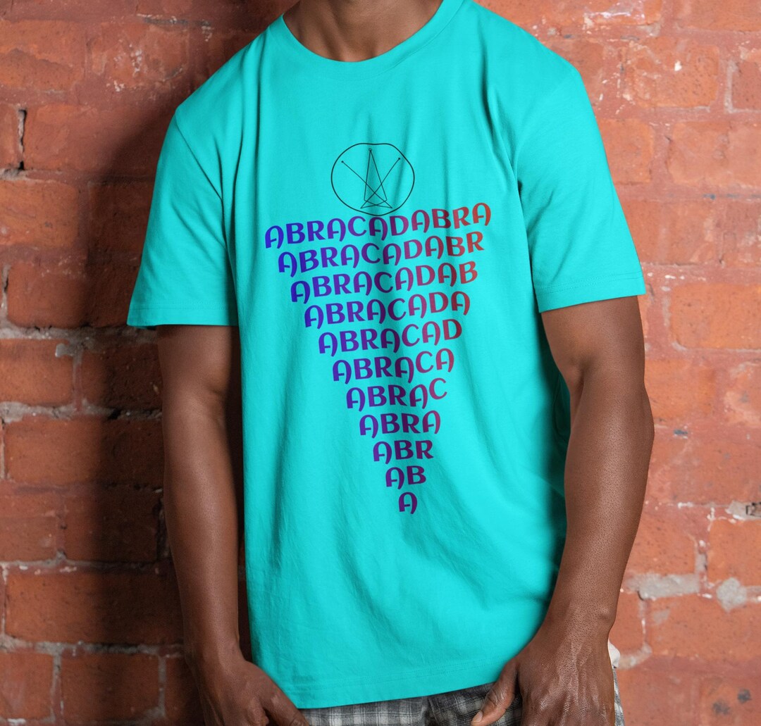 Abracadabra Magic Sigil... , Satire, Parody, Funny Gift, Science Shirt ...