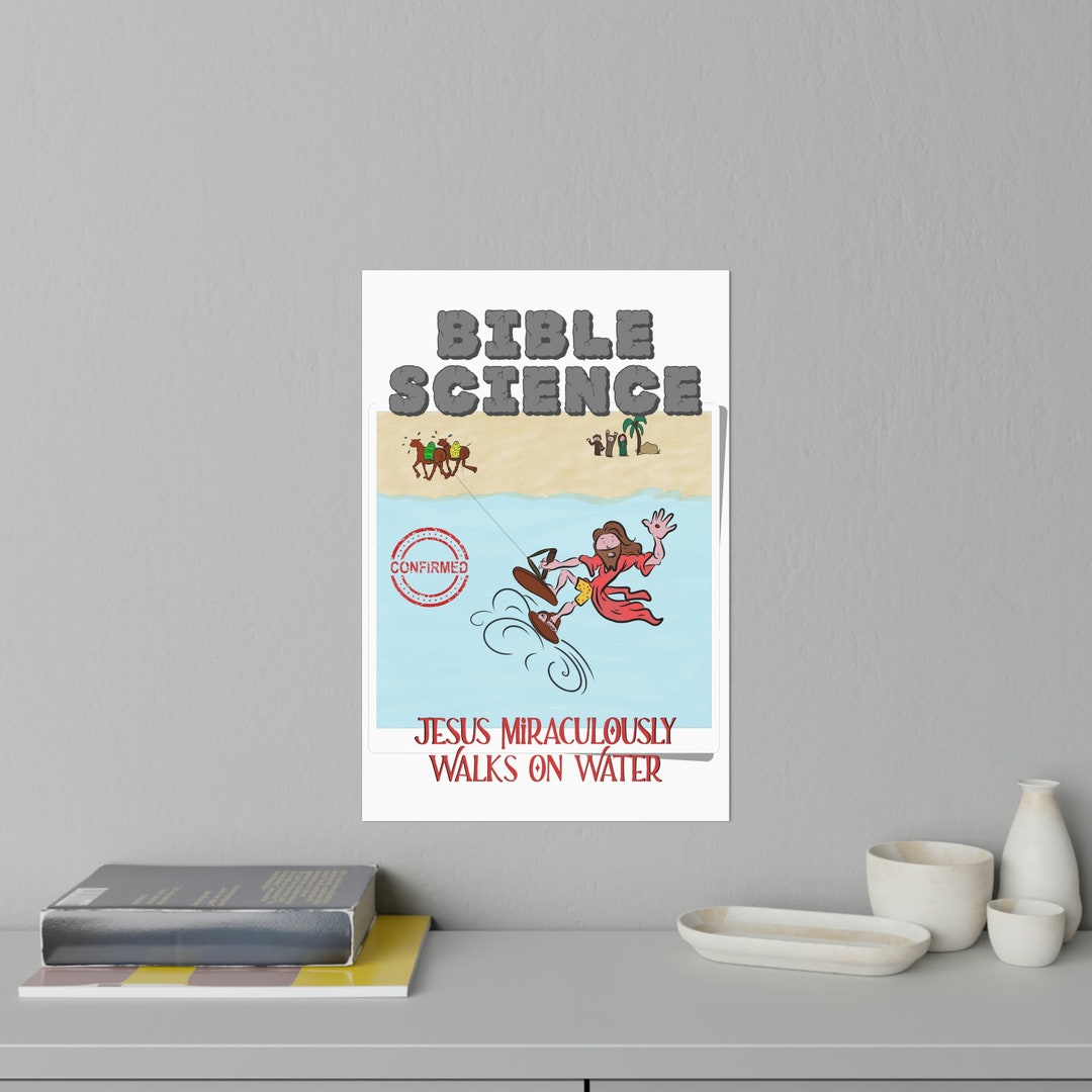 Bible Science: Jesus Walks on Water Wall Decal - Etsy