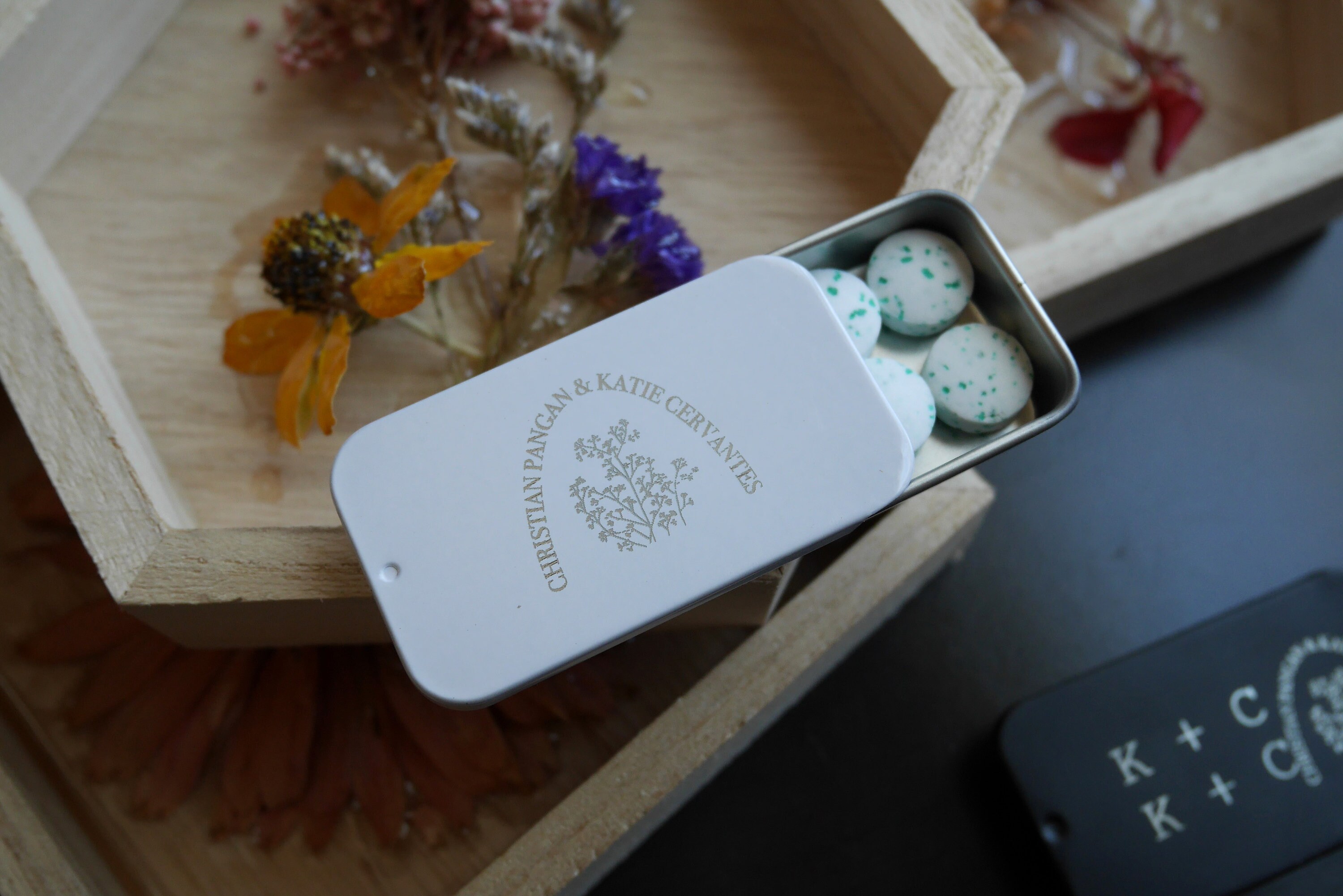 Engraved Mint Tin Favor: Personalized Wedding Keepsake - Etsy