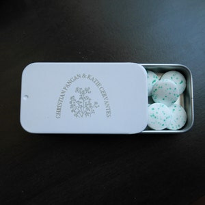 Personalized Custom Engraved Mint Tin Can Favor | Personalized Wedding ...
