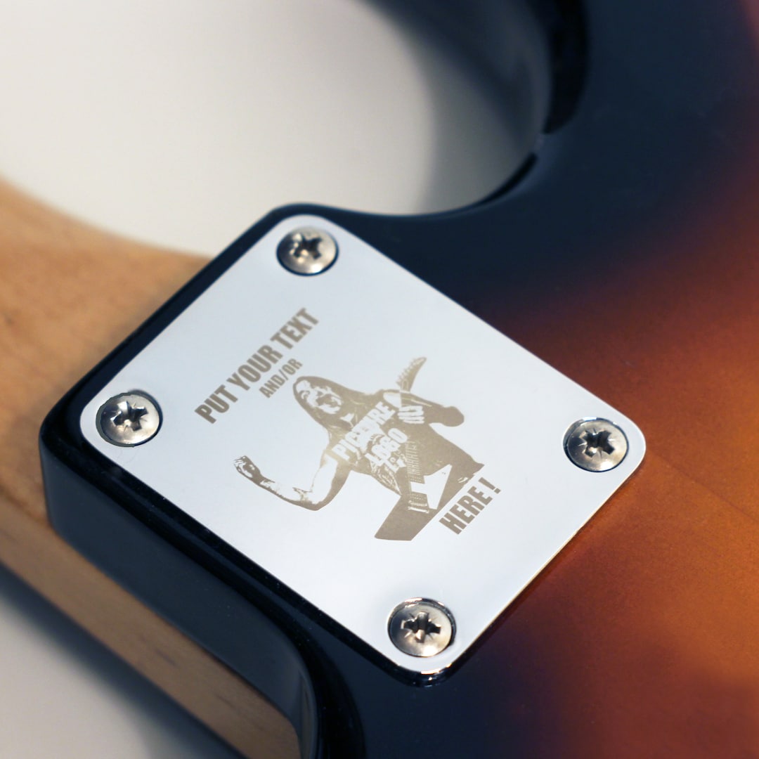 Custom Engraved Guitar Neck Plate - Custom Guitar - Guitar Backplate ...