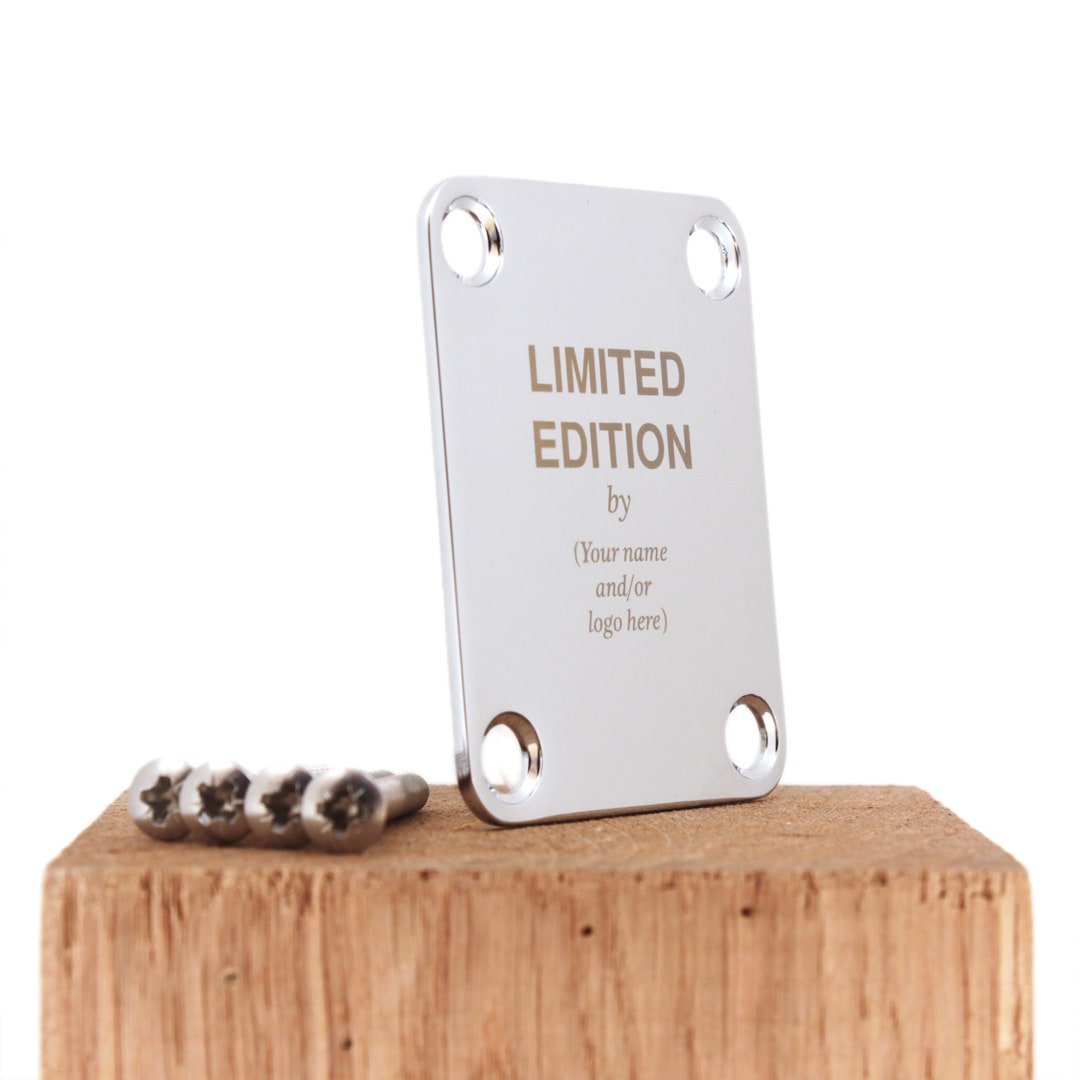 Custom Guitar Neck Plate Limited Edition by Fender Size - Etsy
