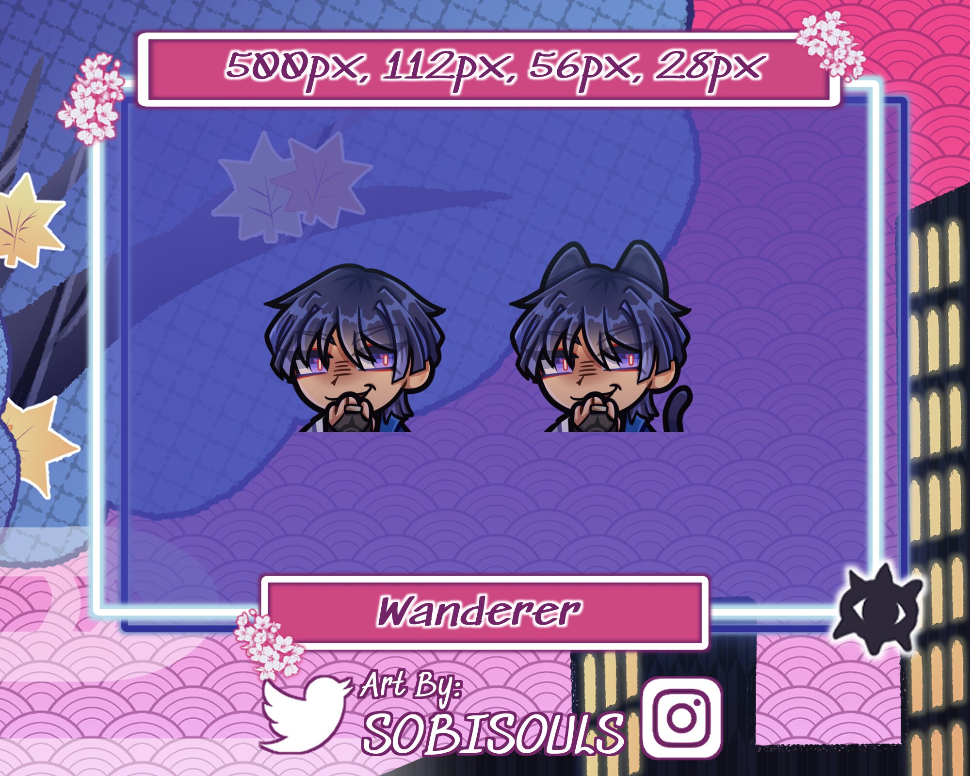 Genshin Impact Emotes Smug Wanderer / Scaramouche para Twitch, Discord ...