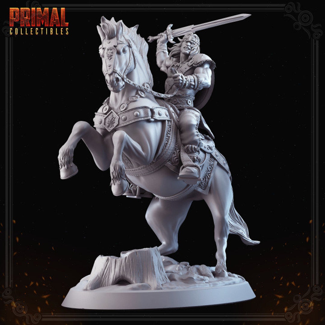 Hand-painted/unpainted Miniature / Boris on a Horse/ 20 Cm /diorama ...
