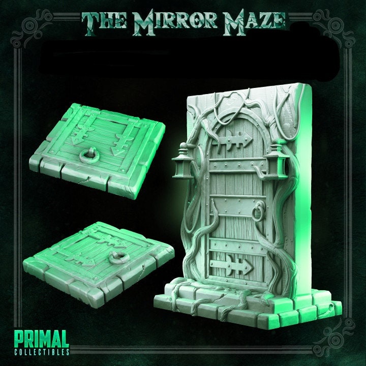 Trapdoor and Wooden Door D&D Dungeons and Dragons - Etsy