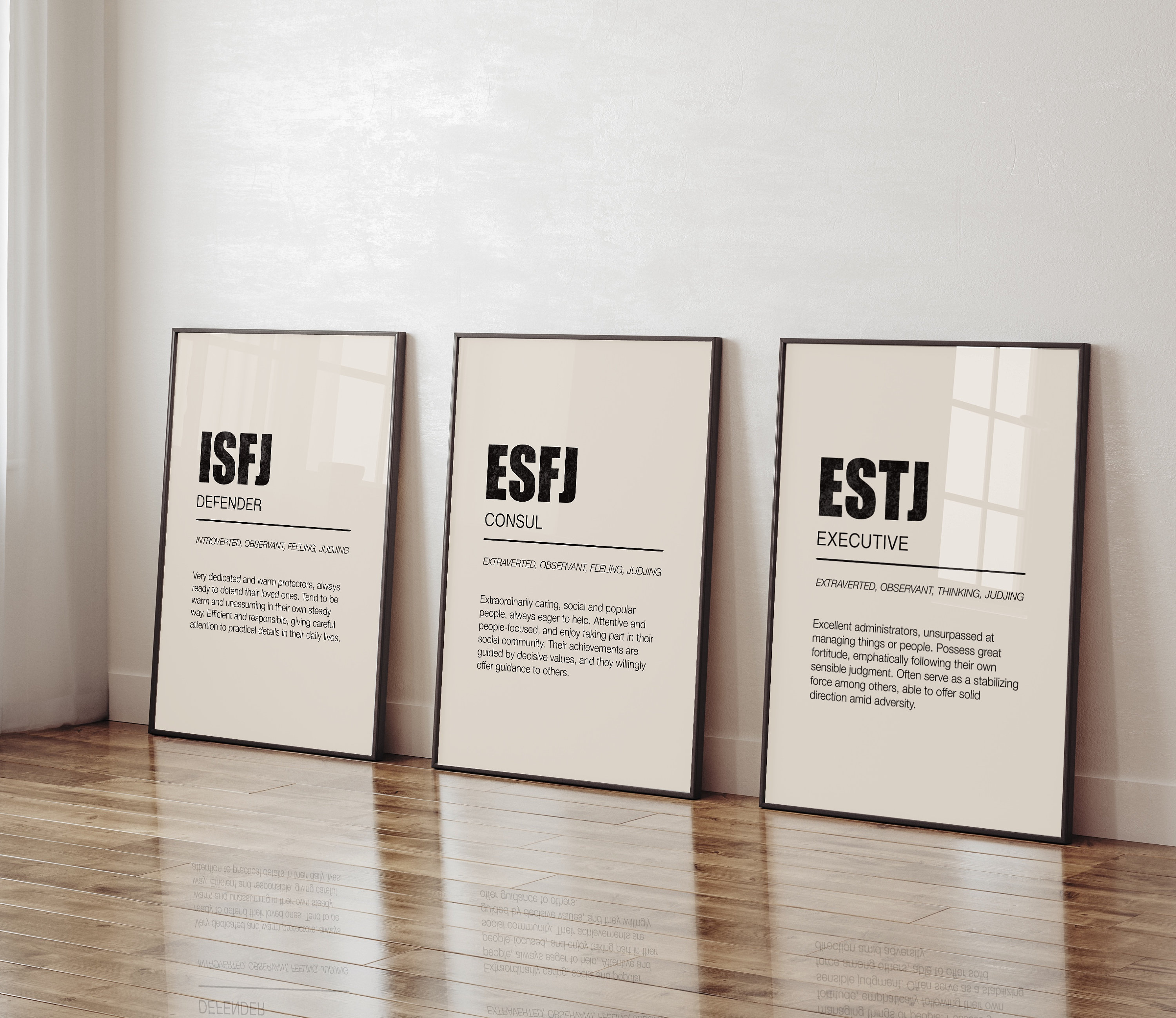 16 Personalities Prints Bundle, MBTI Prints, Psychology Gift ...