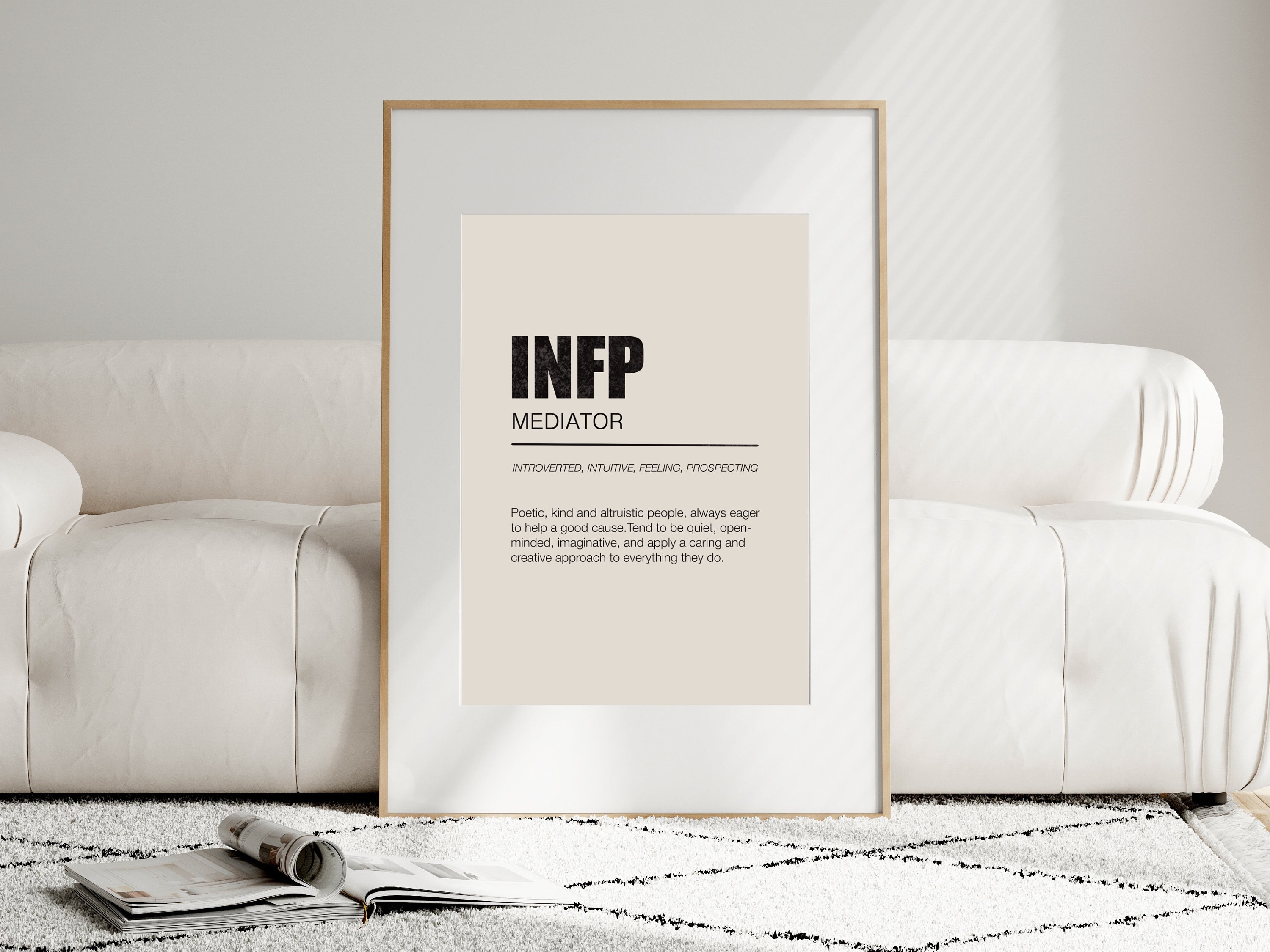 INFP Personality Type Poster, 16 Personalities Mediator Printable ...