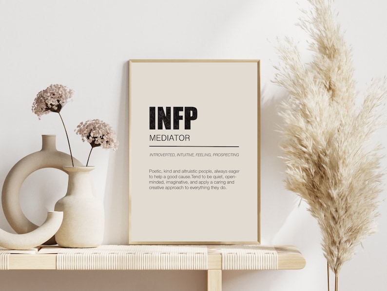INFP Personality Type Poster, 16 Personalities Mediator Printable ...