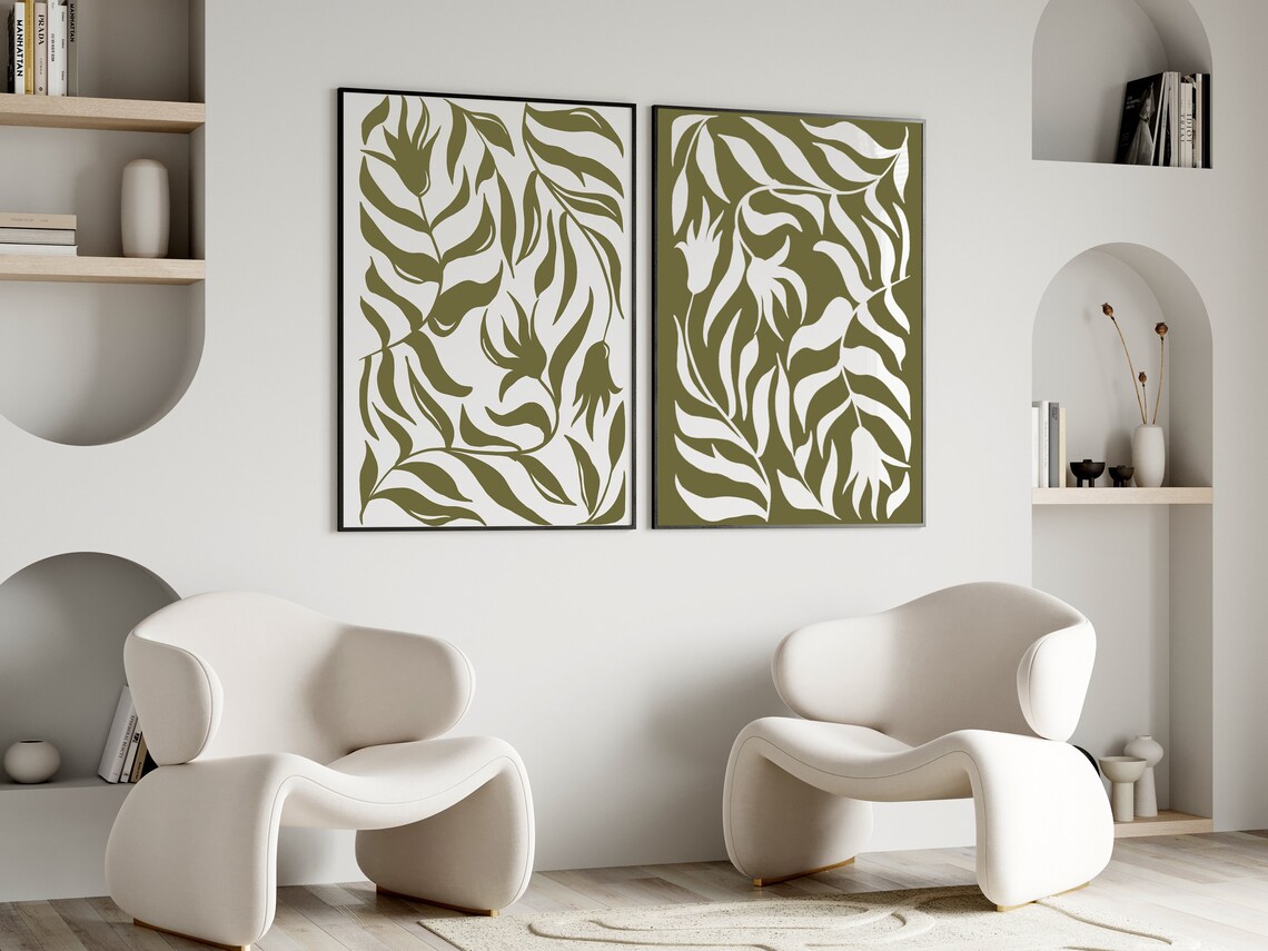 There is No Place Like Home Olive Green Wall Art, Olive Gallery Wall ...