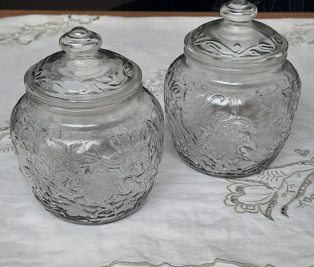 Vintage Princess House Fantasia 7 Small Canister and Lid ,storage ...