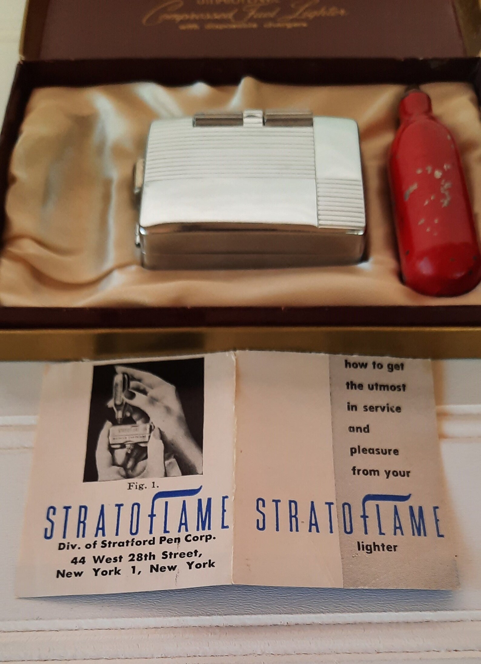 Vintage Strato-flame Compressed Fuel Lighter - Etsy