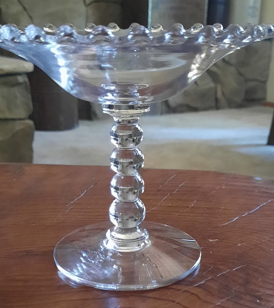 Vintage Candlewick Footed Compote Dish by Imperial Glass Ohio - Etsy