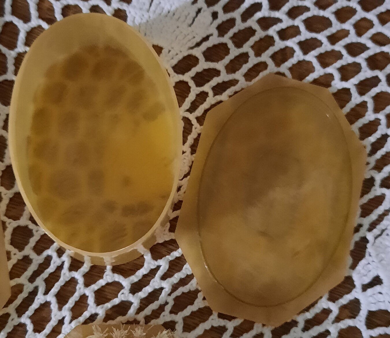 Vintage Bakelite Art Deco Yellow Celluloid Vanity Set - Etsy