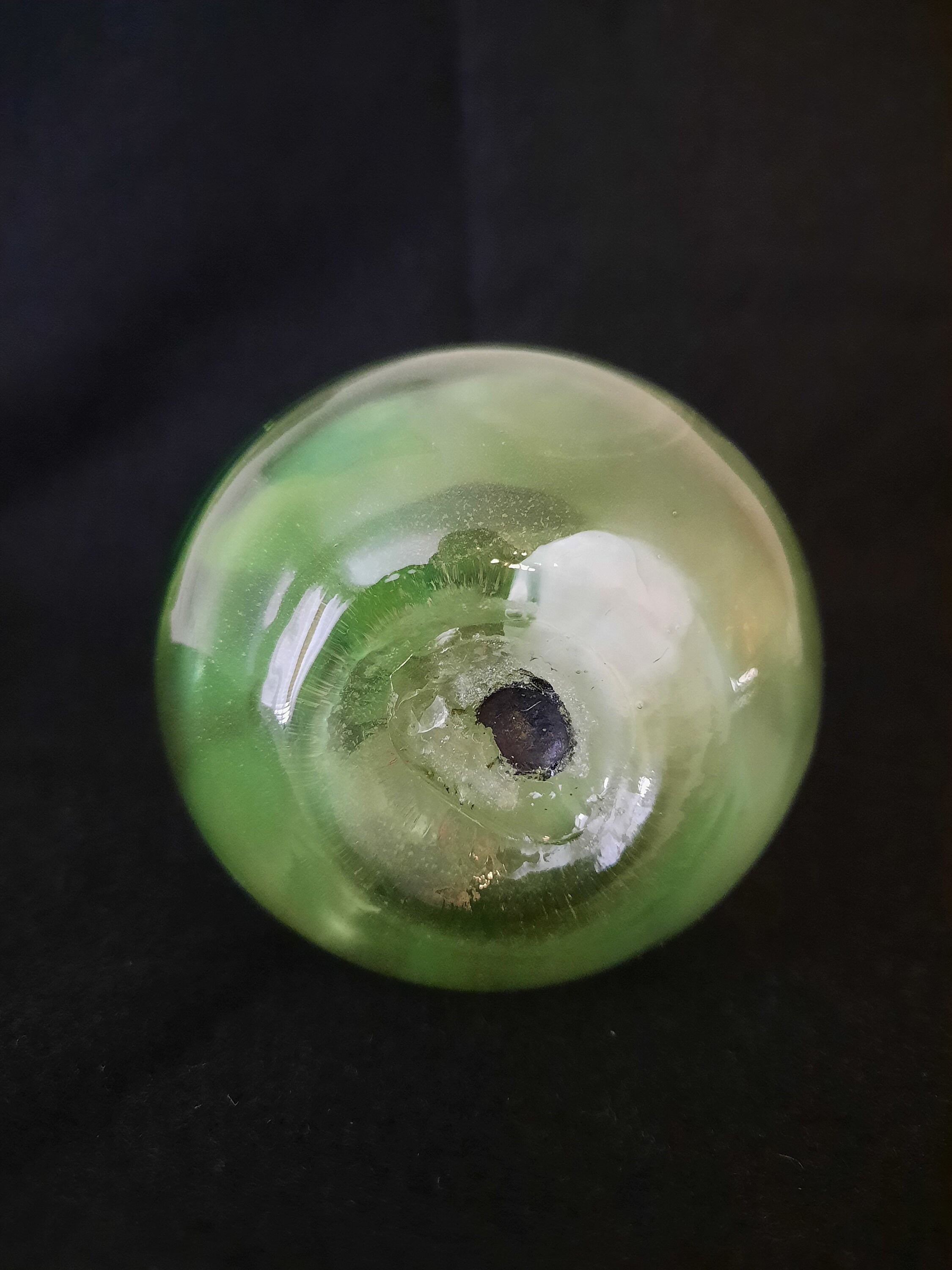 Fenton Hand Blown Green and White Small Pitcher - Etsy