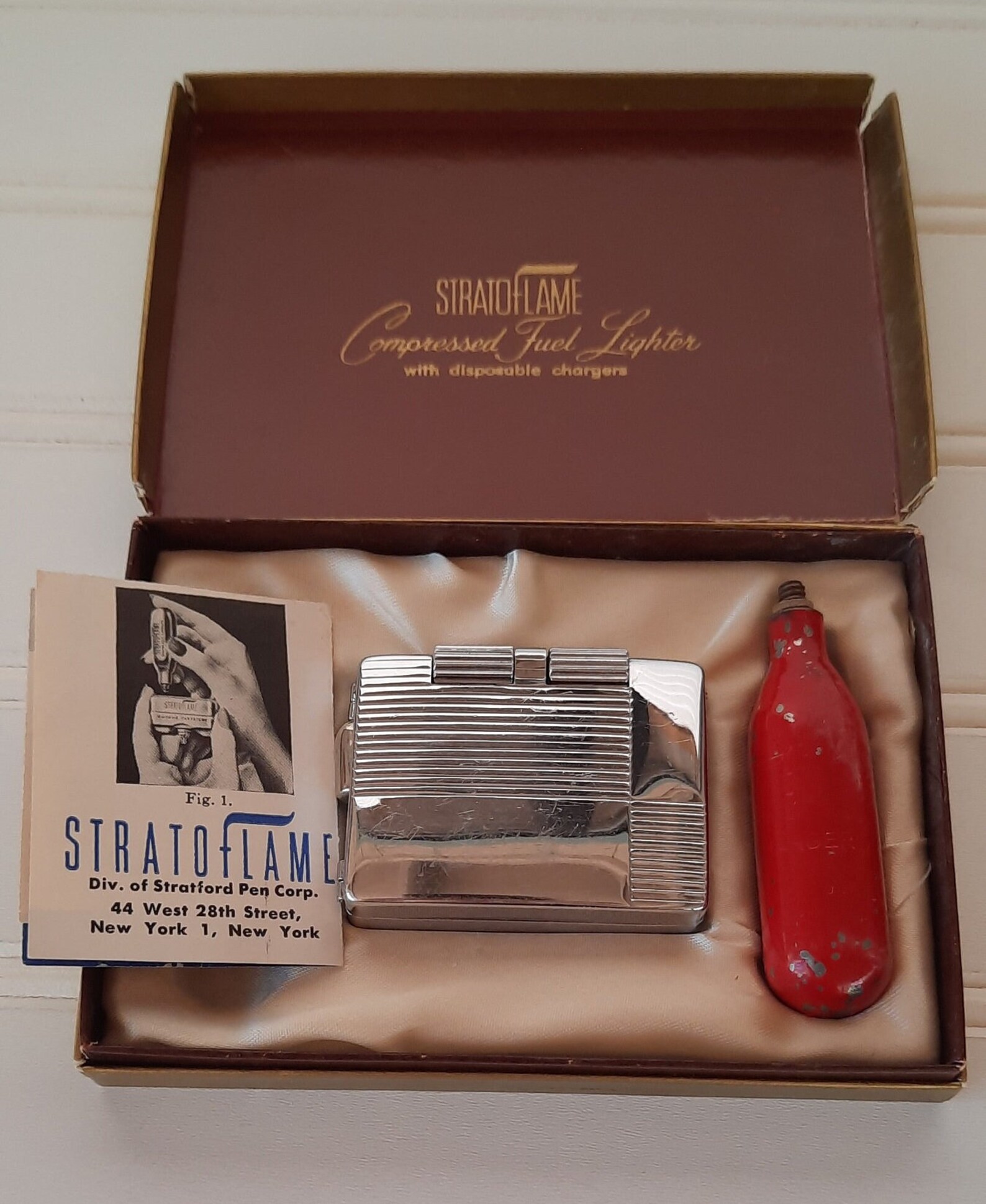 Vintage Strato-flame Compressed Fuel Lighter - Etsy