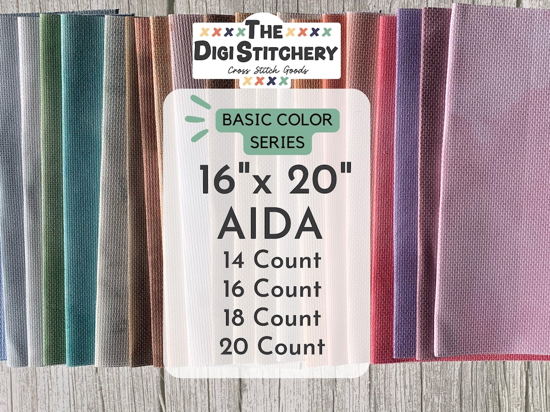 16" X 20" Aida 14, 16, 18 or 20 Count (multiple Colors Available) - Etsy
