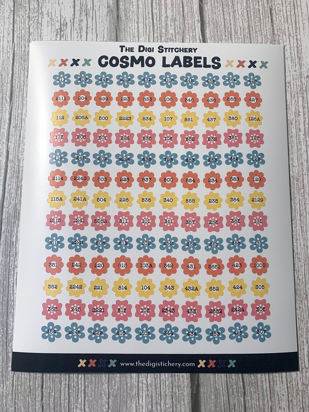 COSMO FLOSS LABELS - Etsy