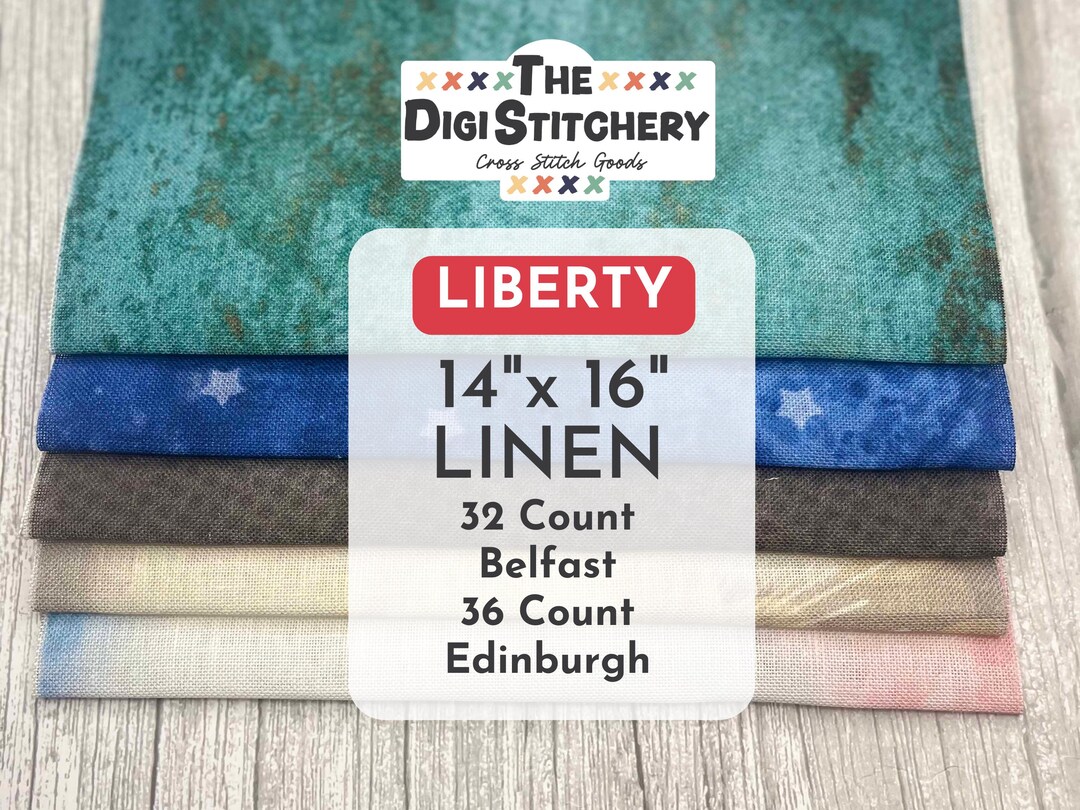 14" X16" Liberty Linen 32 Count Belfast & 36 Count Edinburgh - Etsy