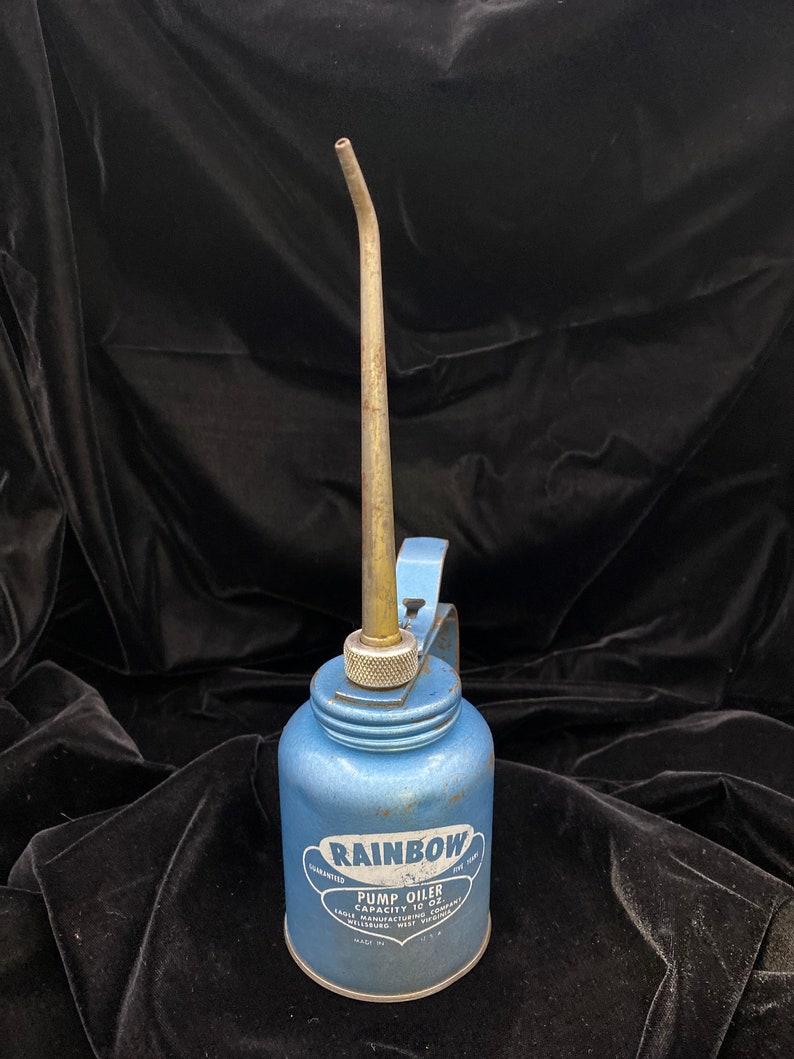 Vintage Eagle Rainbow Oil Pump Bright Blue - Etsy