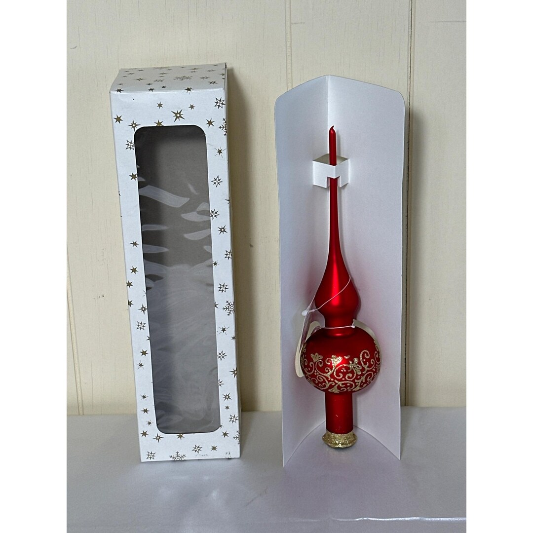 Vintage Christmas Tree Glass Topper - Etsy