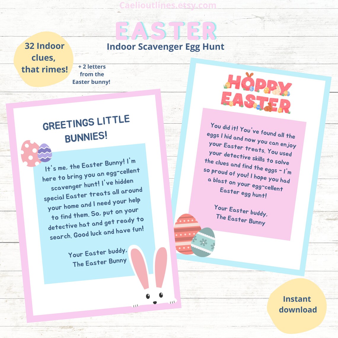 32 Editable Indoor Easter Scavenger Hunt Clues Easter Scavenger Hunt ...