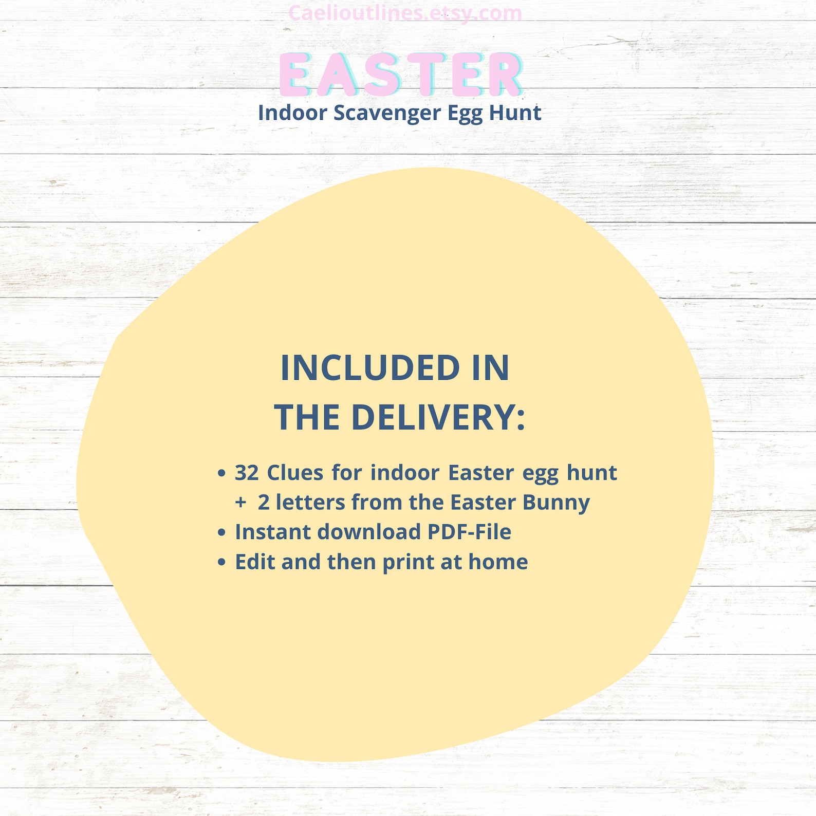 32 Editable Indoor Easter Scavenger Hunt Clues | Easter Scavenger Hunt ...
