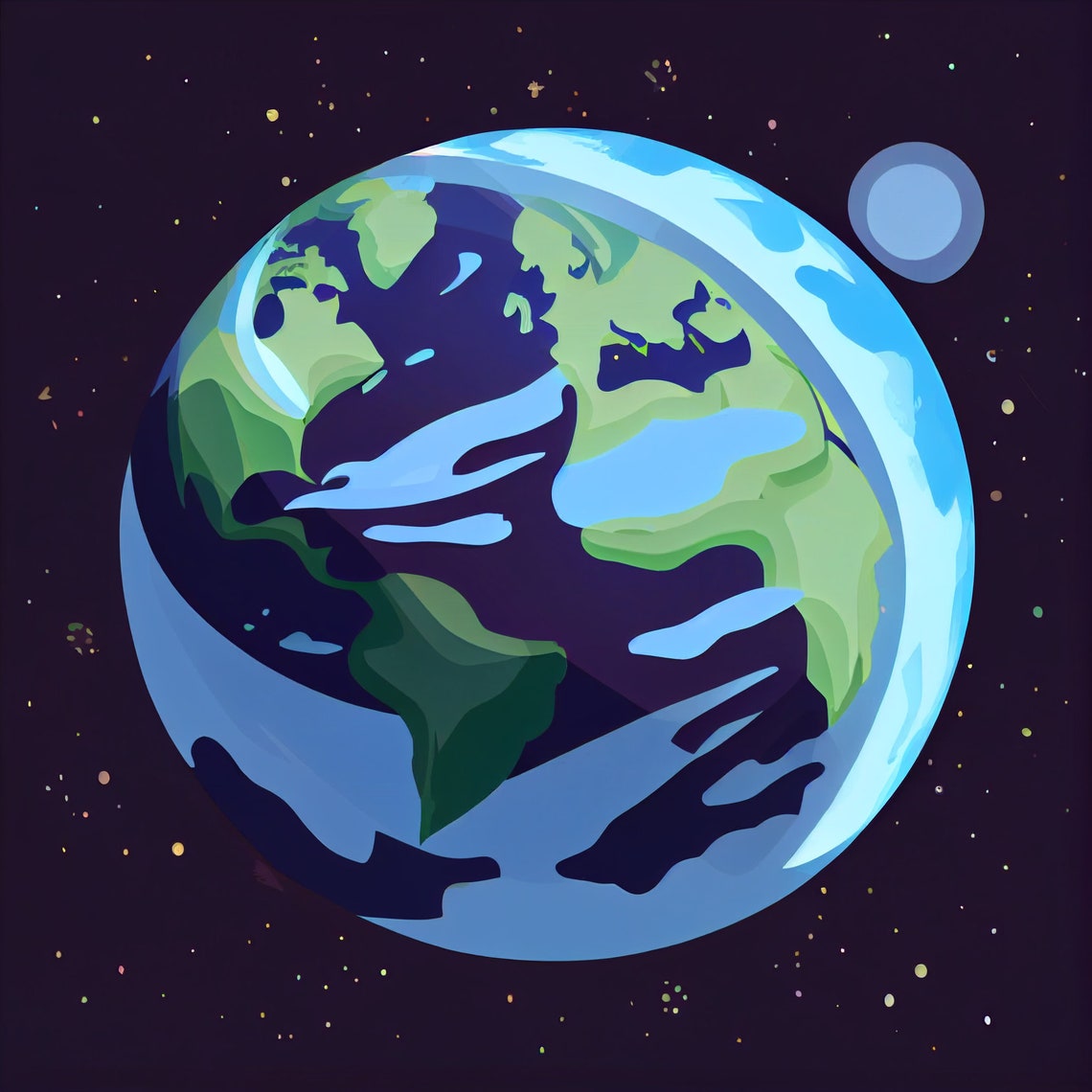 Planets Clipart PNG | Planets | Instant Download | Painting | Digital ...