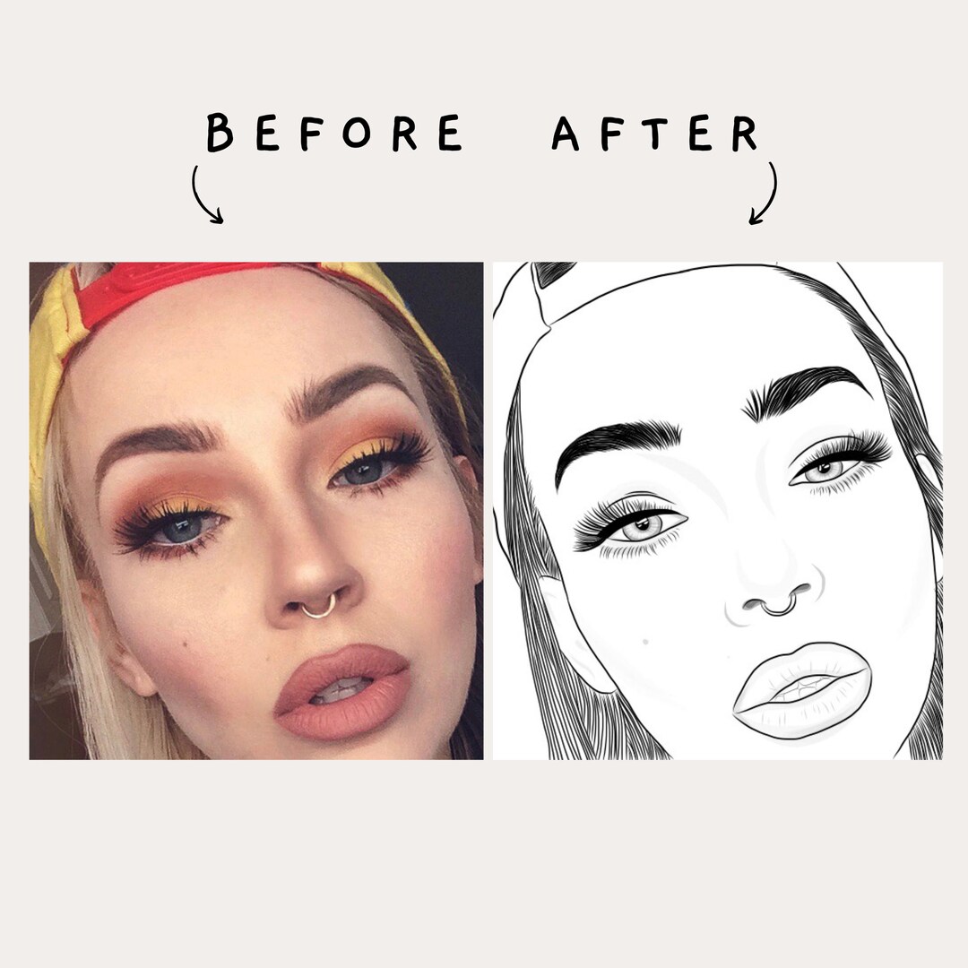 Custom Outline Illustration From Photo | Minimalist Line Art | Line ...