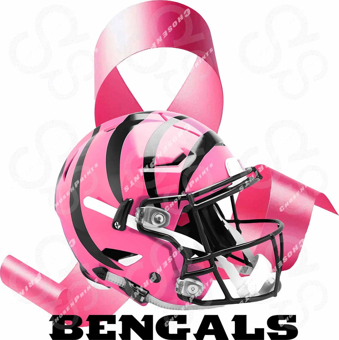 Bengals Breast Cancer Football Team Ribbon PNG - Etsy