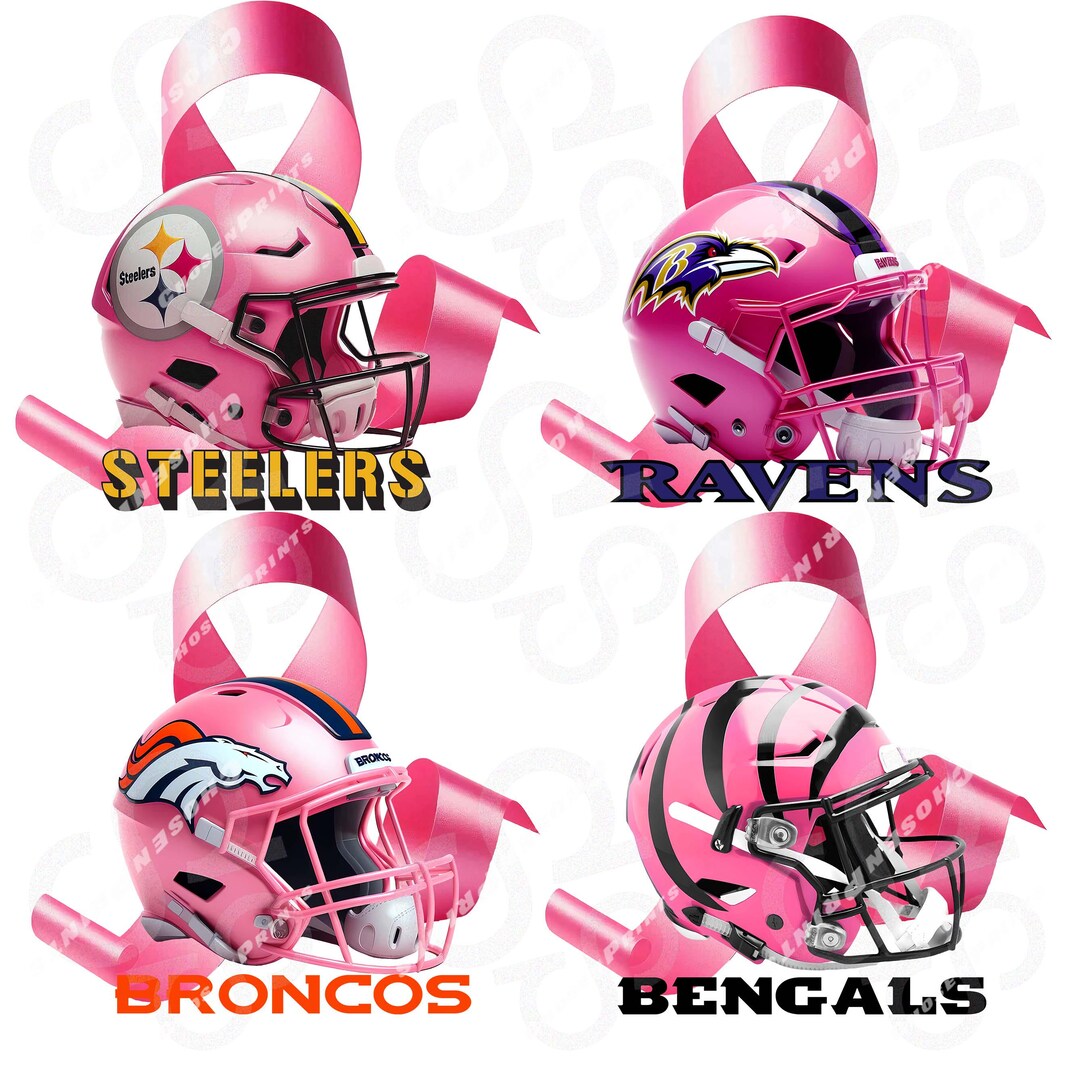 All 32 Professional Football Teams Pink Breast Cancer Football Team ...
