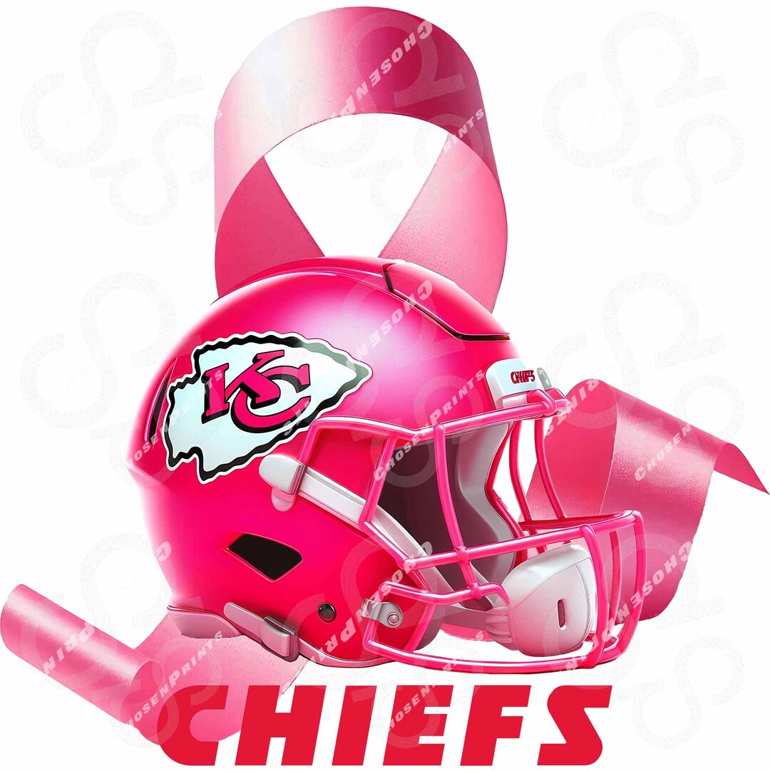 Chiefs Breast Cancer Football Team Ribbon PNG - Etsy