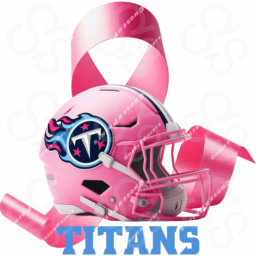 Titans Breast Cancer Football Team Ribbon PNG - Etsy