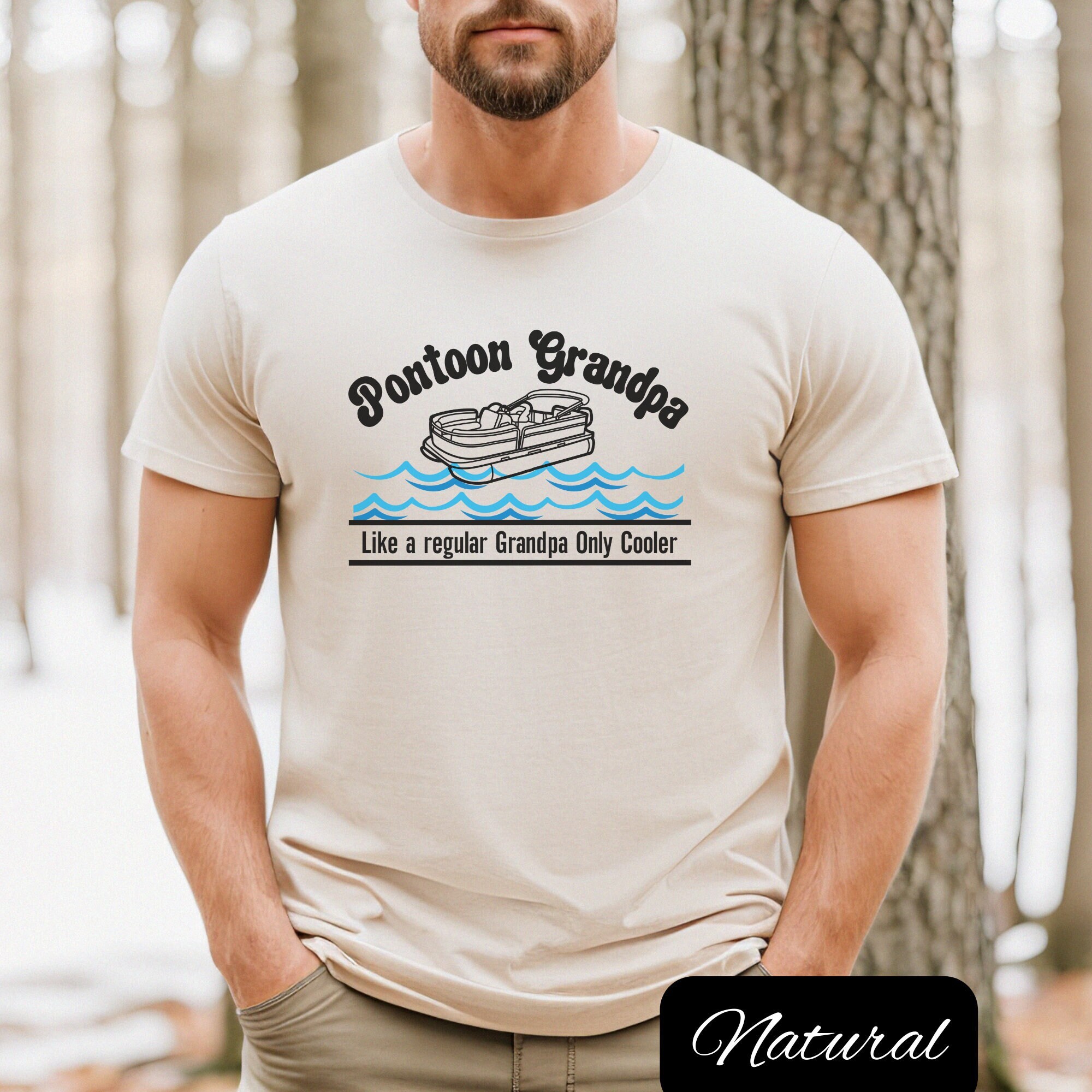 Pontoon Grandpa on the Pontoon Shirt Party in Slow Motion Pontoon Boat ...