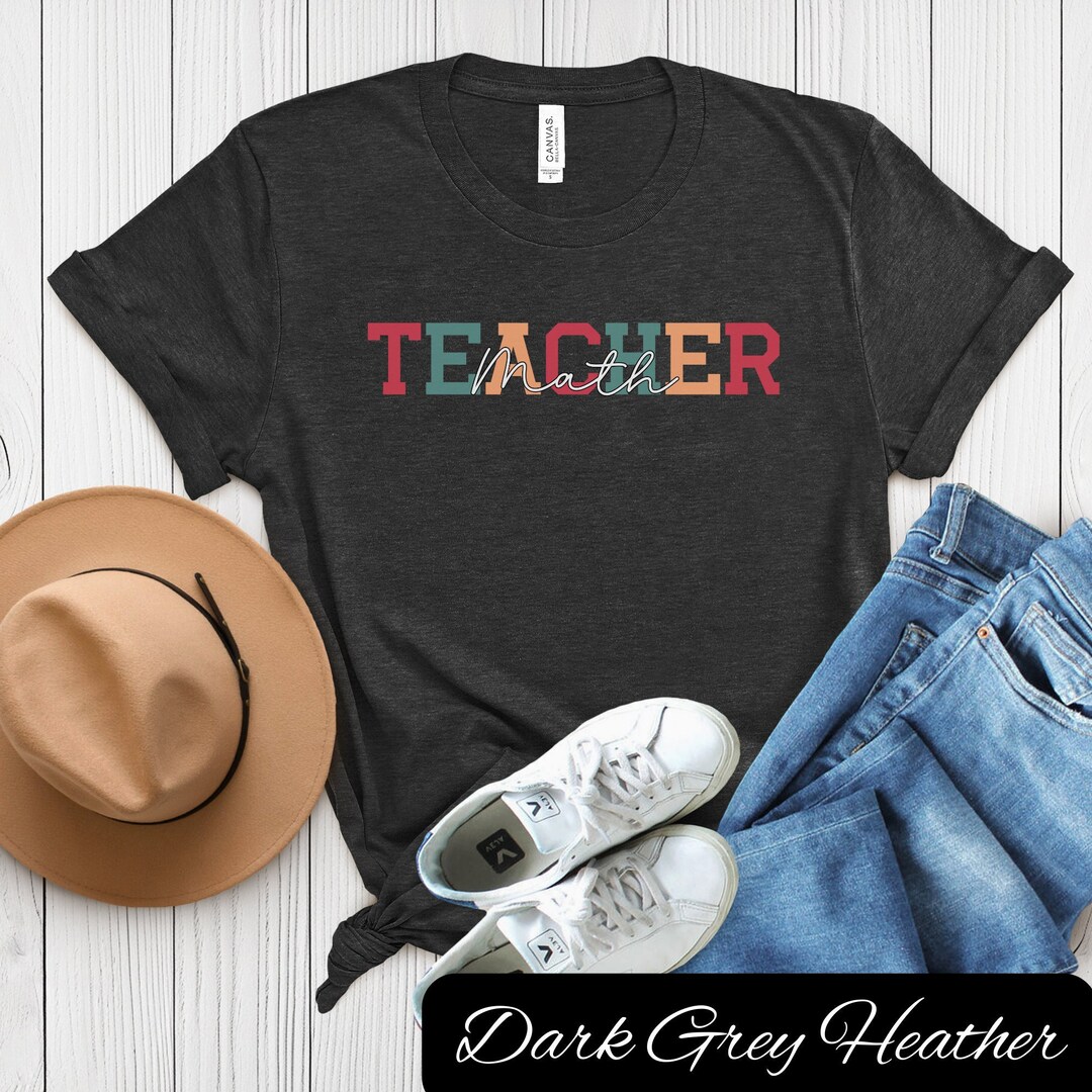 Math Teacher Tshirt Teach Er Math Shirt Best Math Teacher Elementary ...