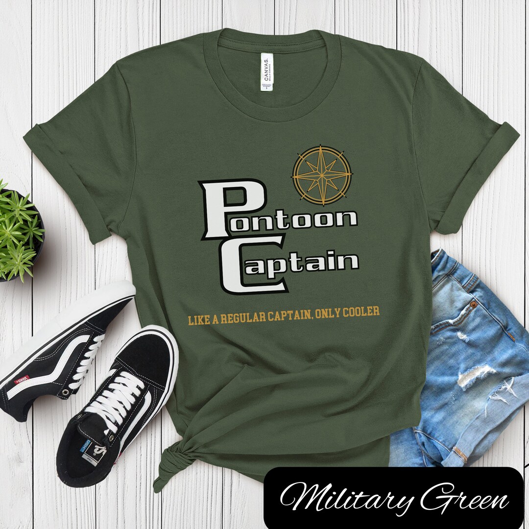 Pontoon Captain Captoon Pontooning Party on the Pontoon Shirt Party in ...