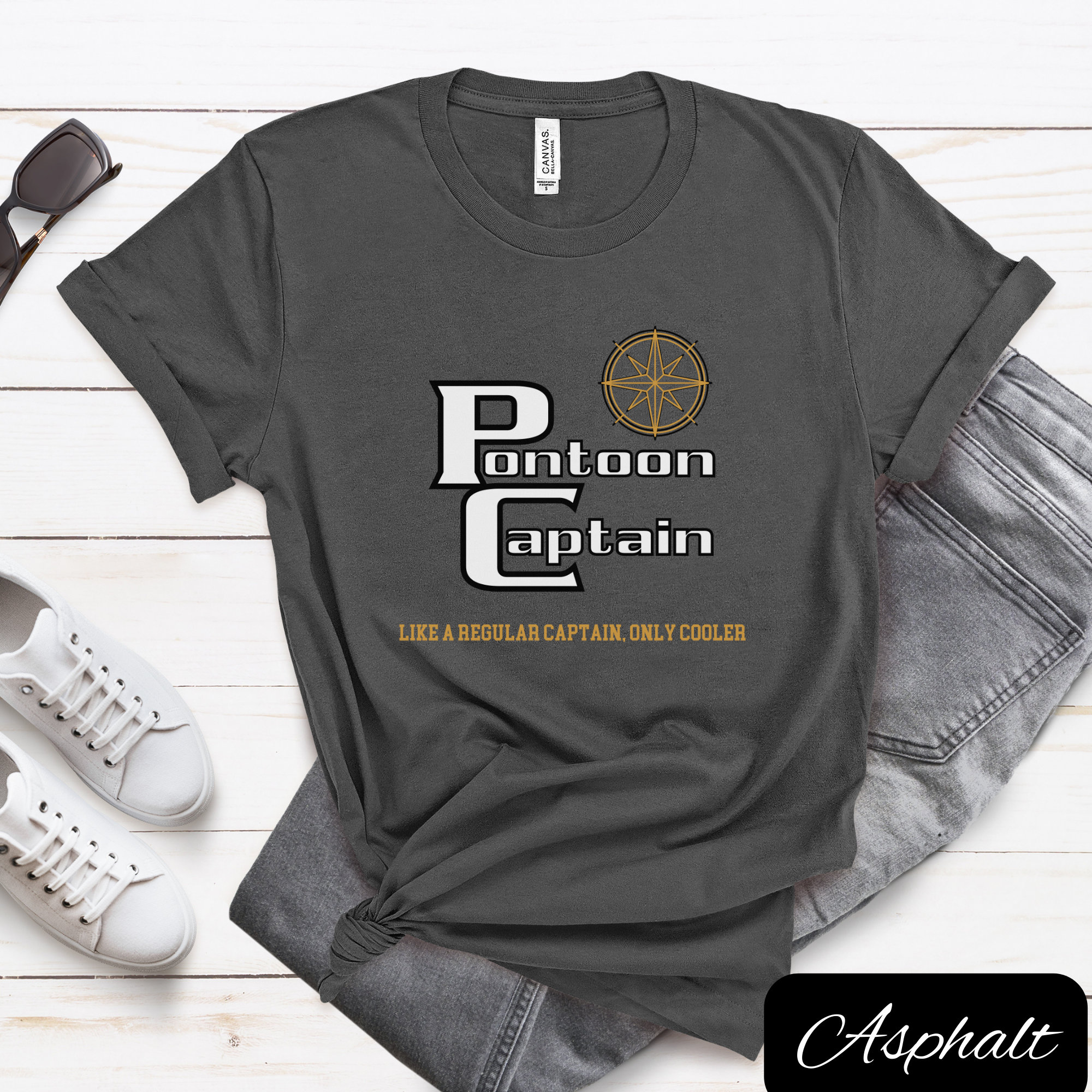 Pontoon Captain Captoon Pontooning Party on the Pontoon Shirt Party in ...