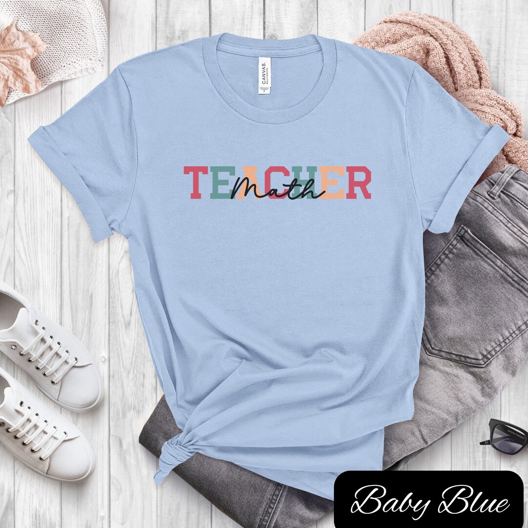 Math Teacher Tshirt Teach Er Math Shirt Best Math Teacher Elementary ...
