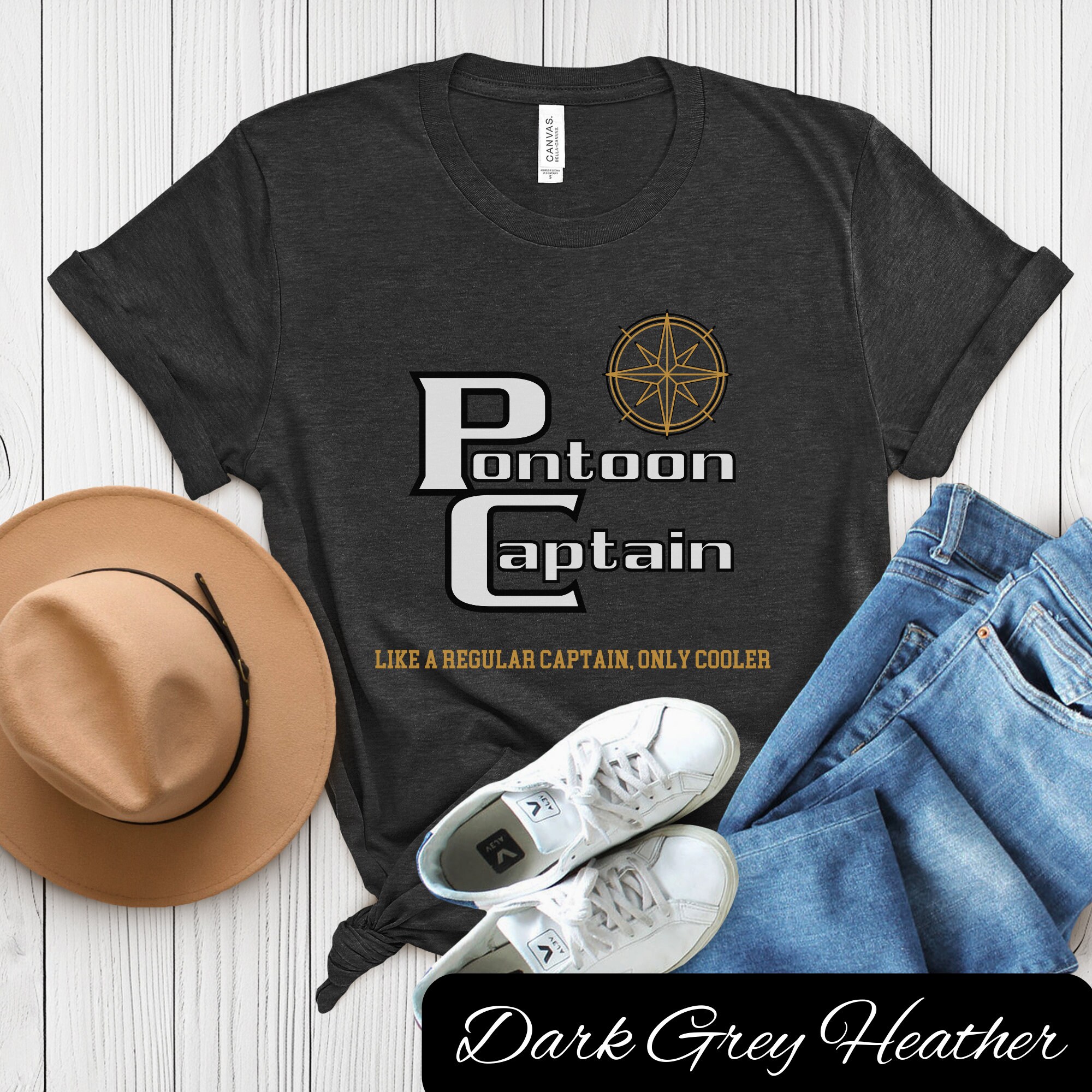 Pontoon Captain Captoon Pontooning Party on the Pontoon Shirt Party in ...