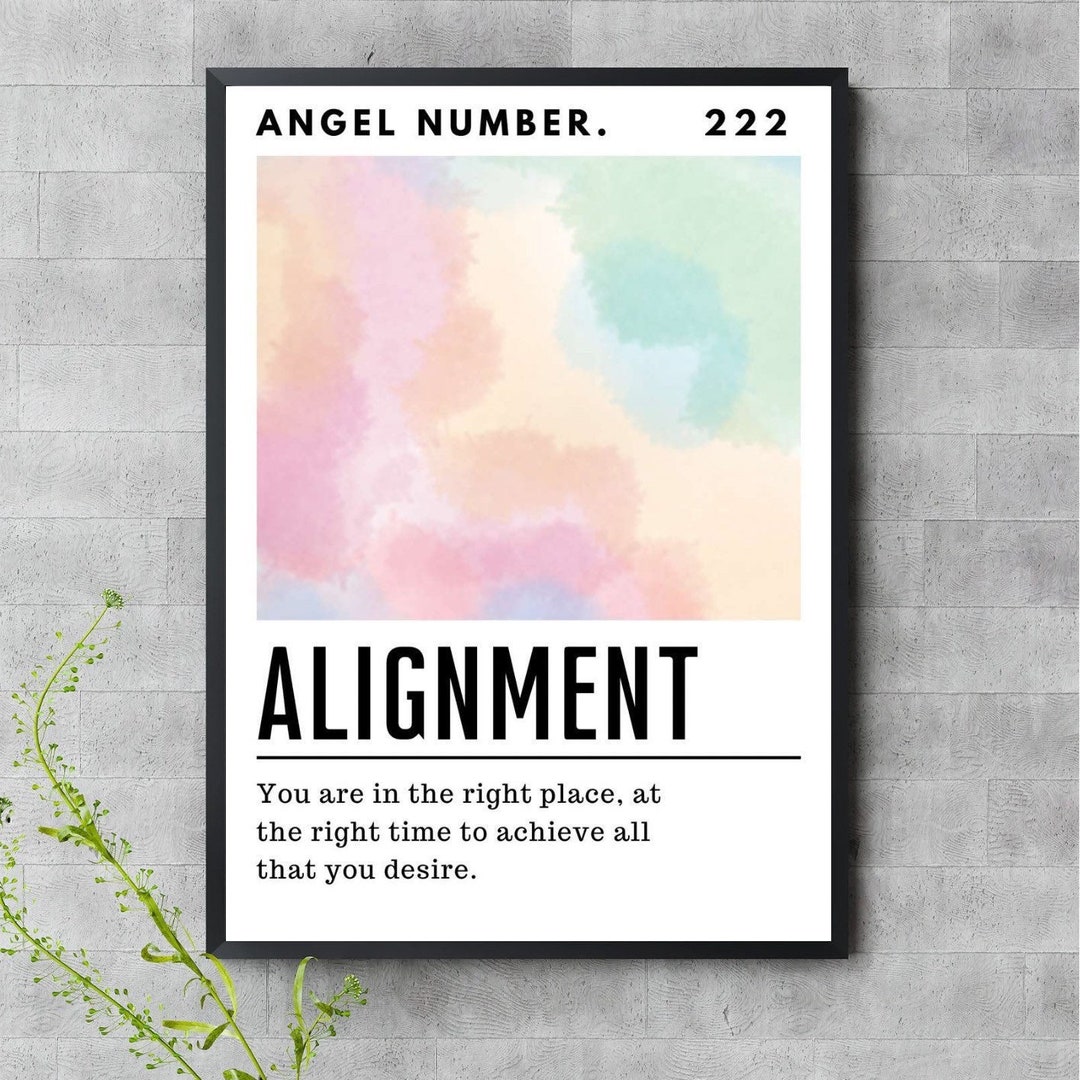 Angel Numbers 222 Poster Print / Wall Art / Home Décor / Angel - Etsy