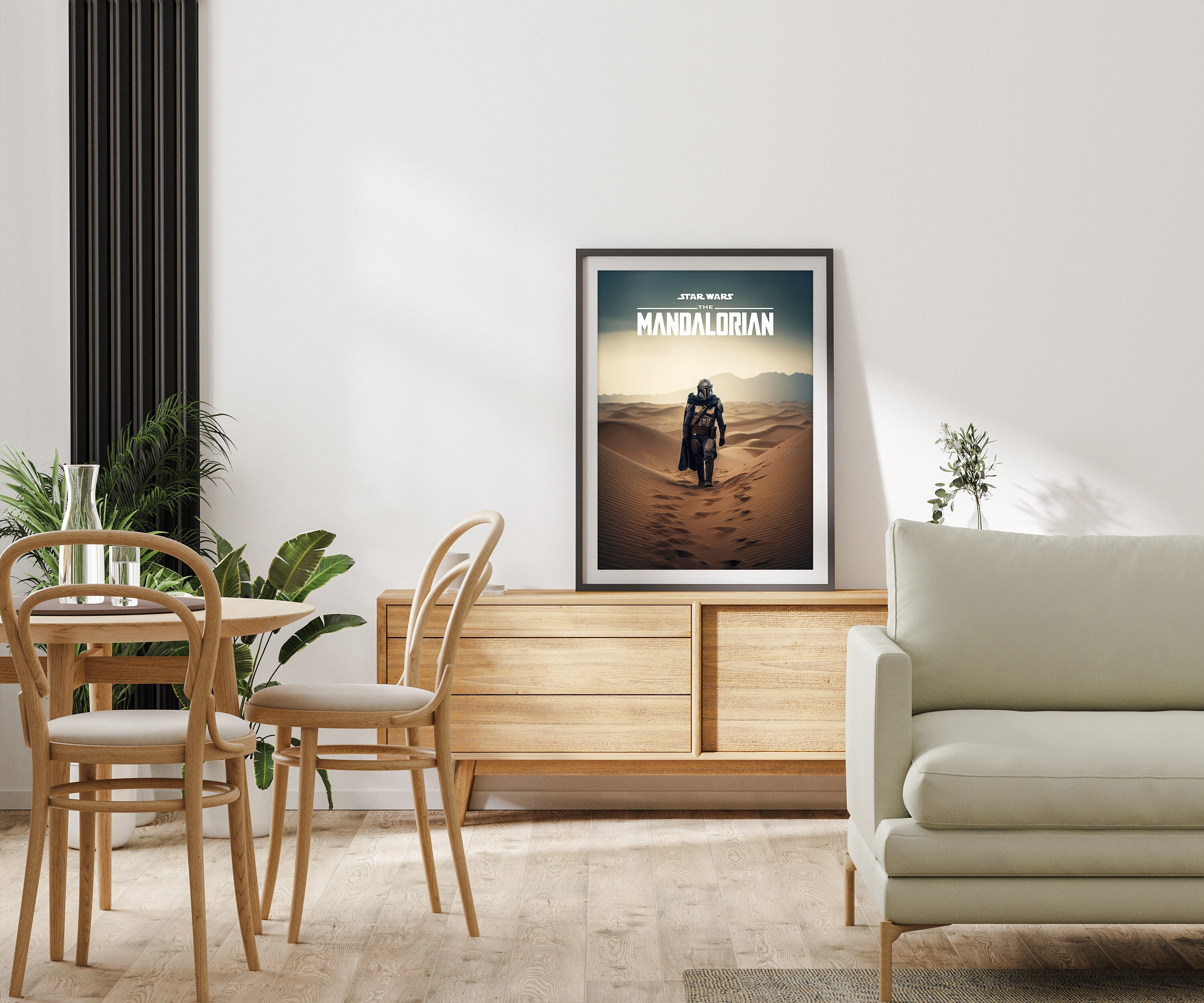 Mandalorian Printable Poster: Desert Walk on Tatooine Star Wars Wall ...