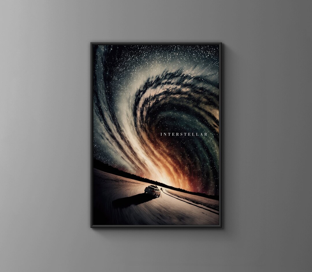 Interstellar Movie Poster - Black Hole Engulfing Galaxy Printable Home ...