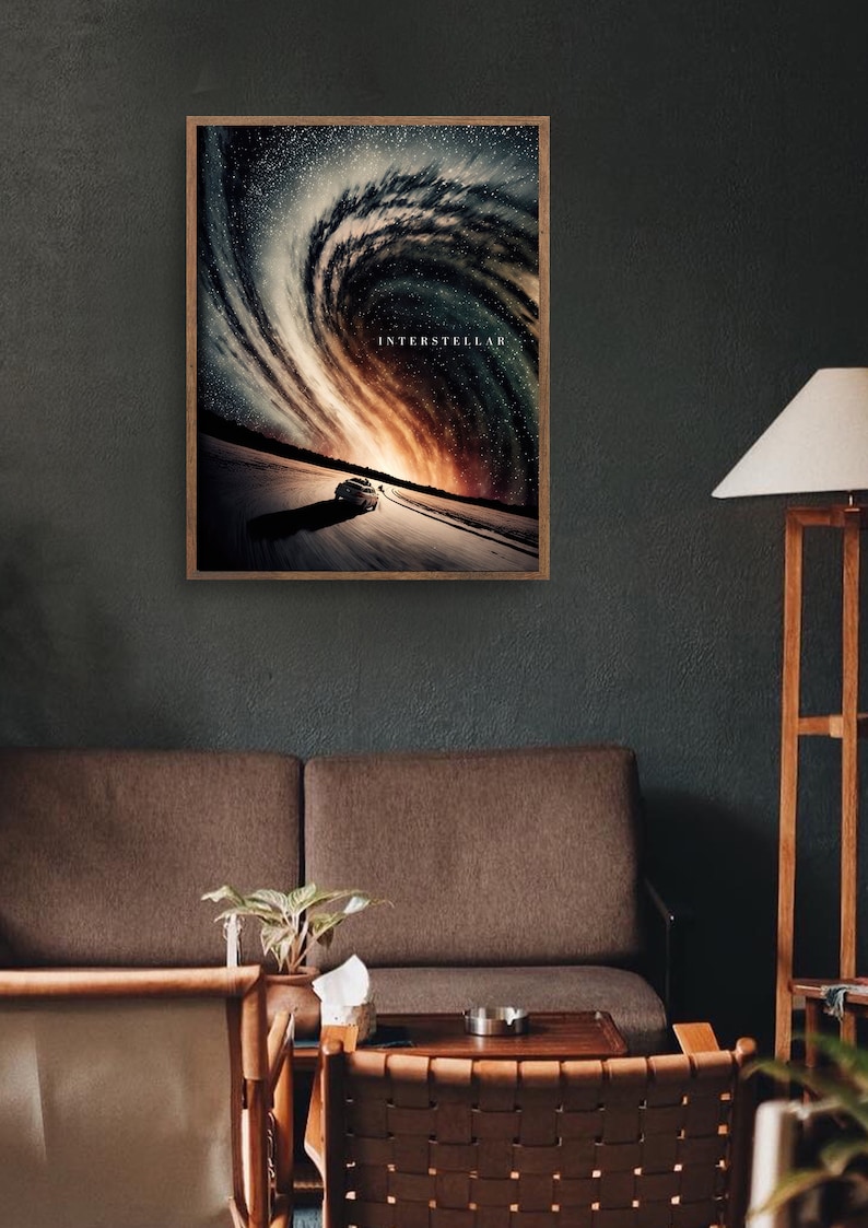 Interstellar Movie Poster - Black Hole Engulfing Galaxy Printable Home ...