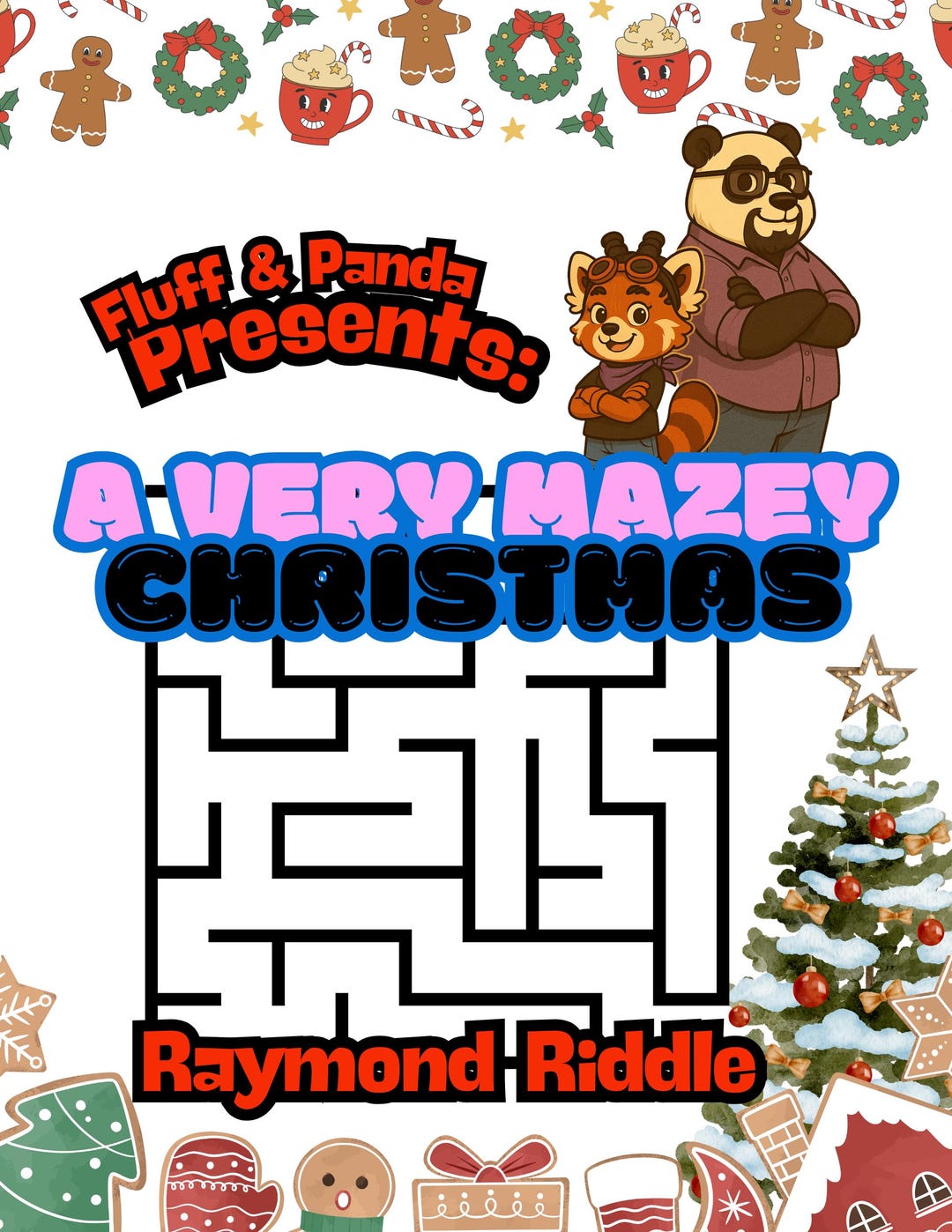 Christmas Mazes Activity Book for Kids | Holiday Puzzles (printable PDF ...