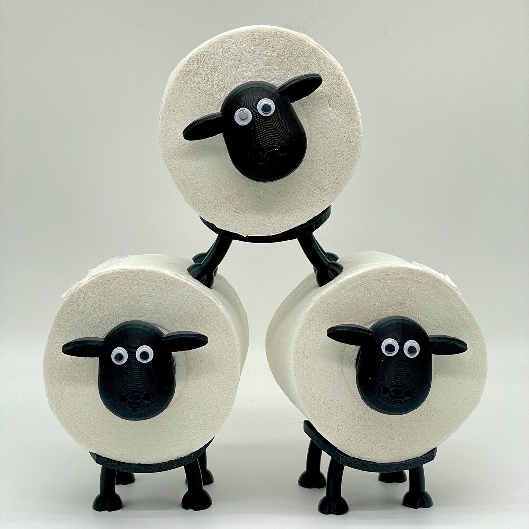 Set of 3 - Toilet Paper Holder Sheep | Toilet Roll Holder Decoration ...