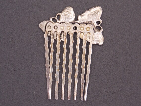 Small Vintage Butterflies Hair Comb - Gem