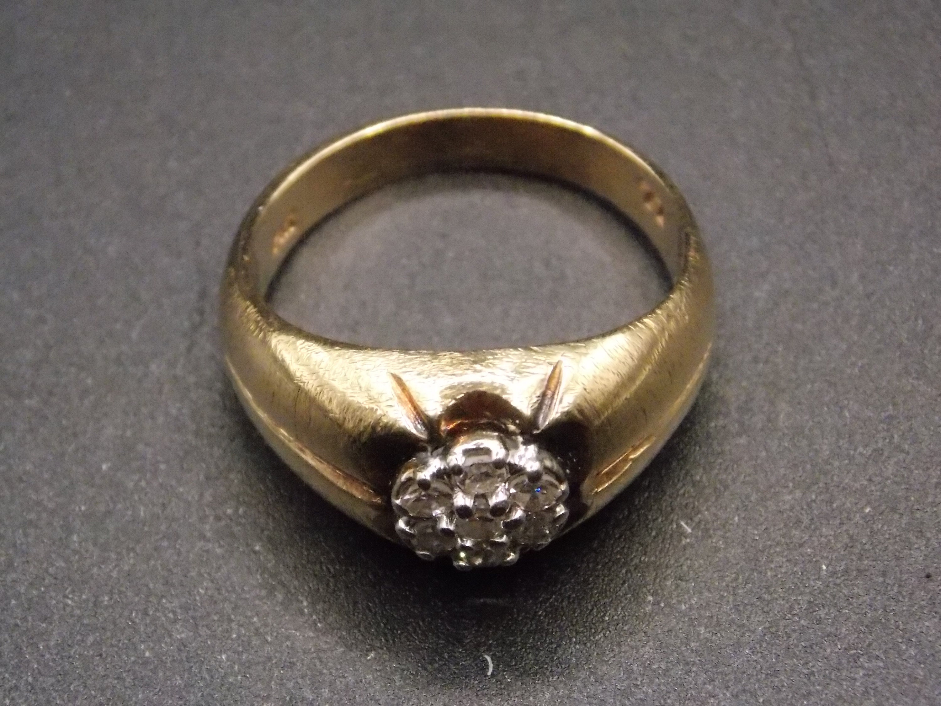 Vintage 14k Gold Men's Diamond Ring - Etsy