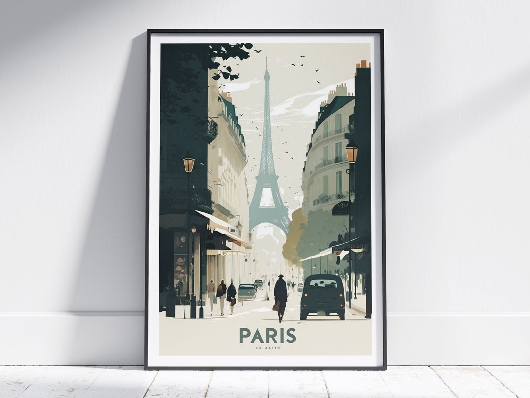 Paris Poster, Travel Poster Paris, Streets of Paris, Boulevard, Paris ...